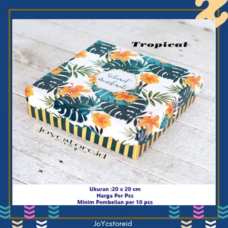 Jual Dus Nasi R10k Tropical Kotak Nasi 20x20 Box Nasi/ Box Kue / Box ...
