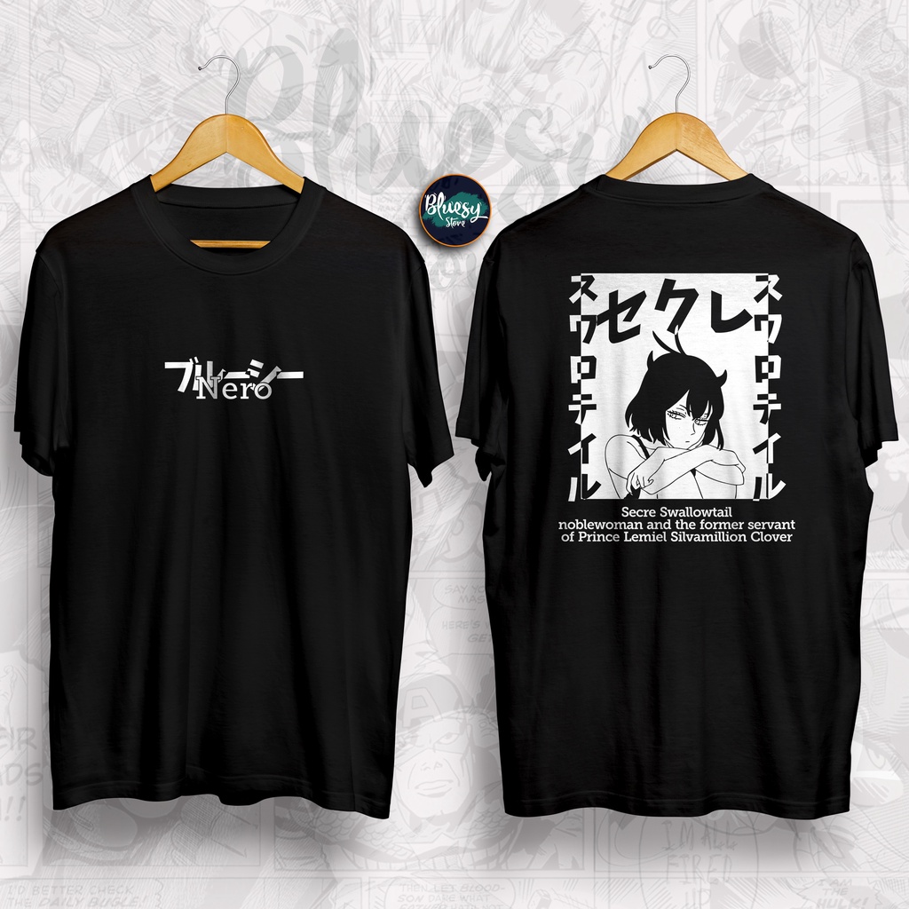 Jual Kaos ANIME BLACK CLOVER NERO SECRE SWALLOWTAIL BIRD ANTI MAGIC ...