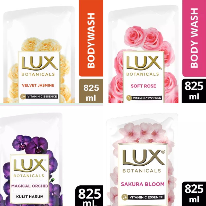 Jual LUX Body Wash 825ml/400ml Velvet Jasmine/Soft Rose/Magical Orchid/Sakura Bloom | Shopee ...