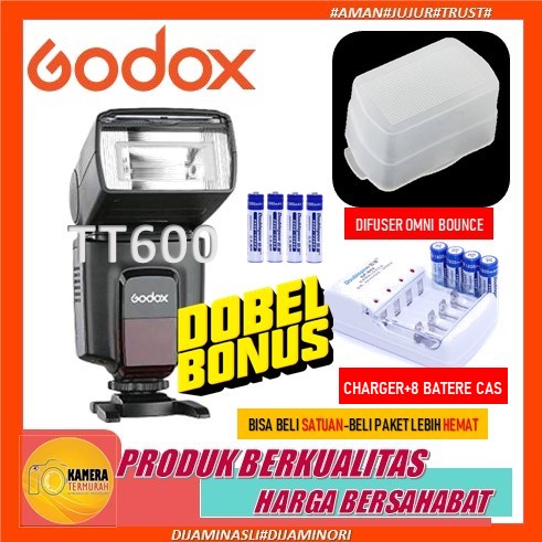 Jual Paket Lampu Flash Godox TT600 Universal Flash Speedlite | Shopee ...
