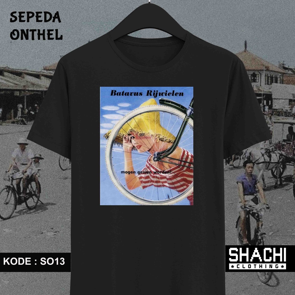 Jual T Shirt Kaos Sepeda Onthel Ontel - BATAVUS - SO13 / 14 - Premium ...
