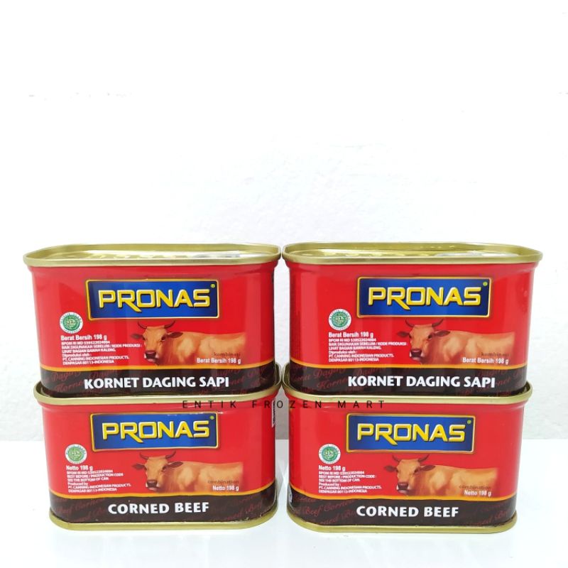 Jual Pronas Kornet Daging Sapi / Beef Corned 198gr | Shopee Indonesia