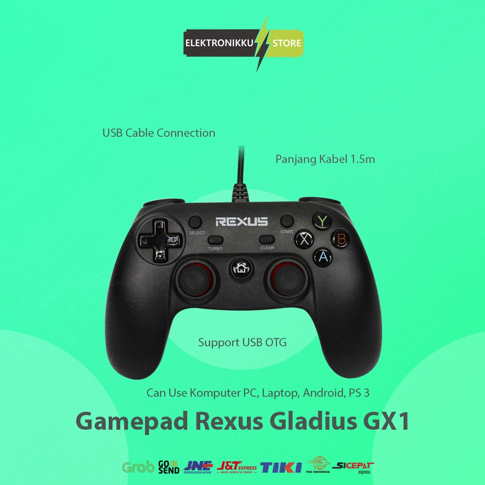 Jual Gamepad USB Cable Rexus Gladius GX1 Stick Gaming Android PS PC ...