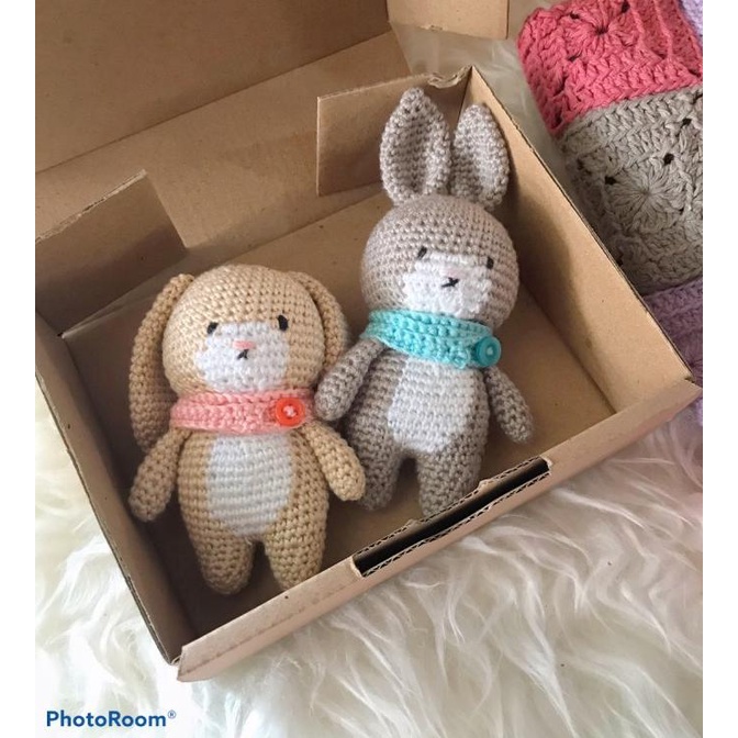 Jual Boneka rajut amigurumi bunny couple (ukuran kecil) | Shopee Indonesia
