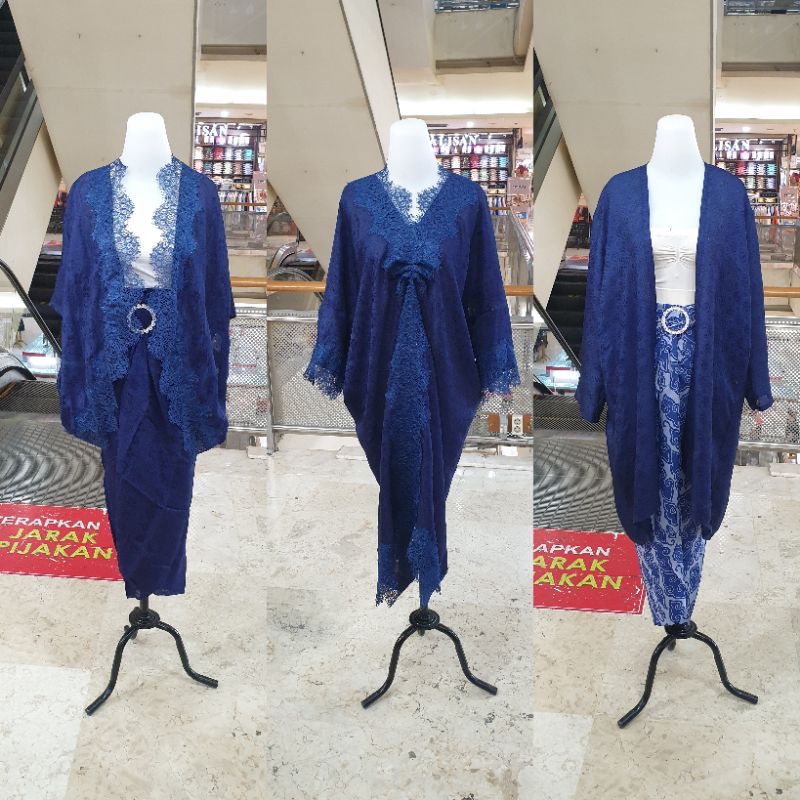 Jual KIRIM INSTAN/KAFTAN OUTER LANCE BOLERO KEBAYA/BIRU NAVY DONGKER ...