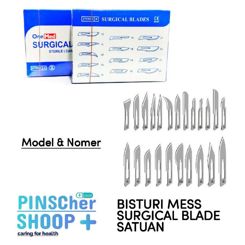 Jual Bisturi Mess Surgical Blade Mata Pisau Bedah Satuan | Shopee Indonesia