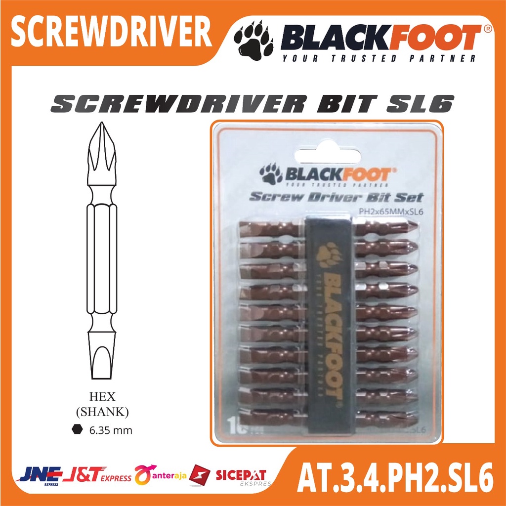Jual Mata bor Obeng Angin Screwdriver Bits SL6 berstandar Ansi sering ...