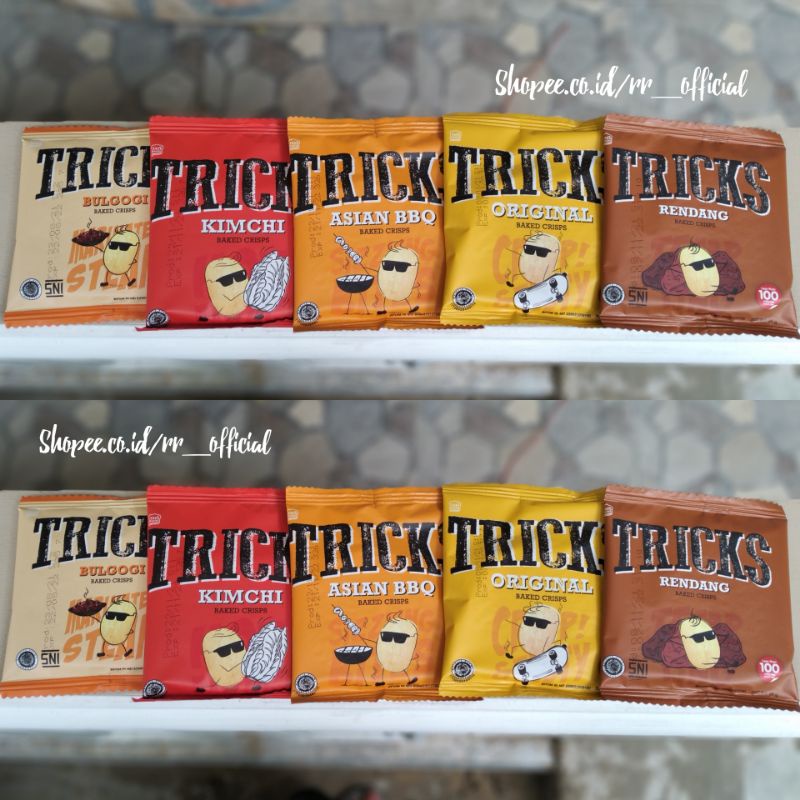 Jual rr-GBDJ2 Trick snack biskuit varian 4 rasa 1 Box Cemilan | Shopee ...