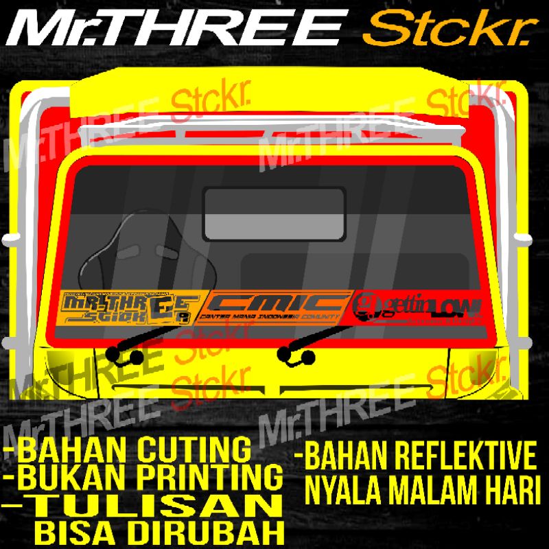 Jual STICKER TRUCK KACA DEPAN BAGIAN BAWAH CUSTOM BEBAS REQUEST NYALA ...