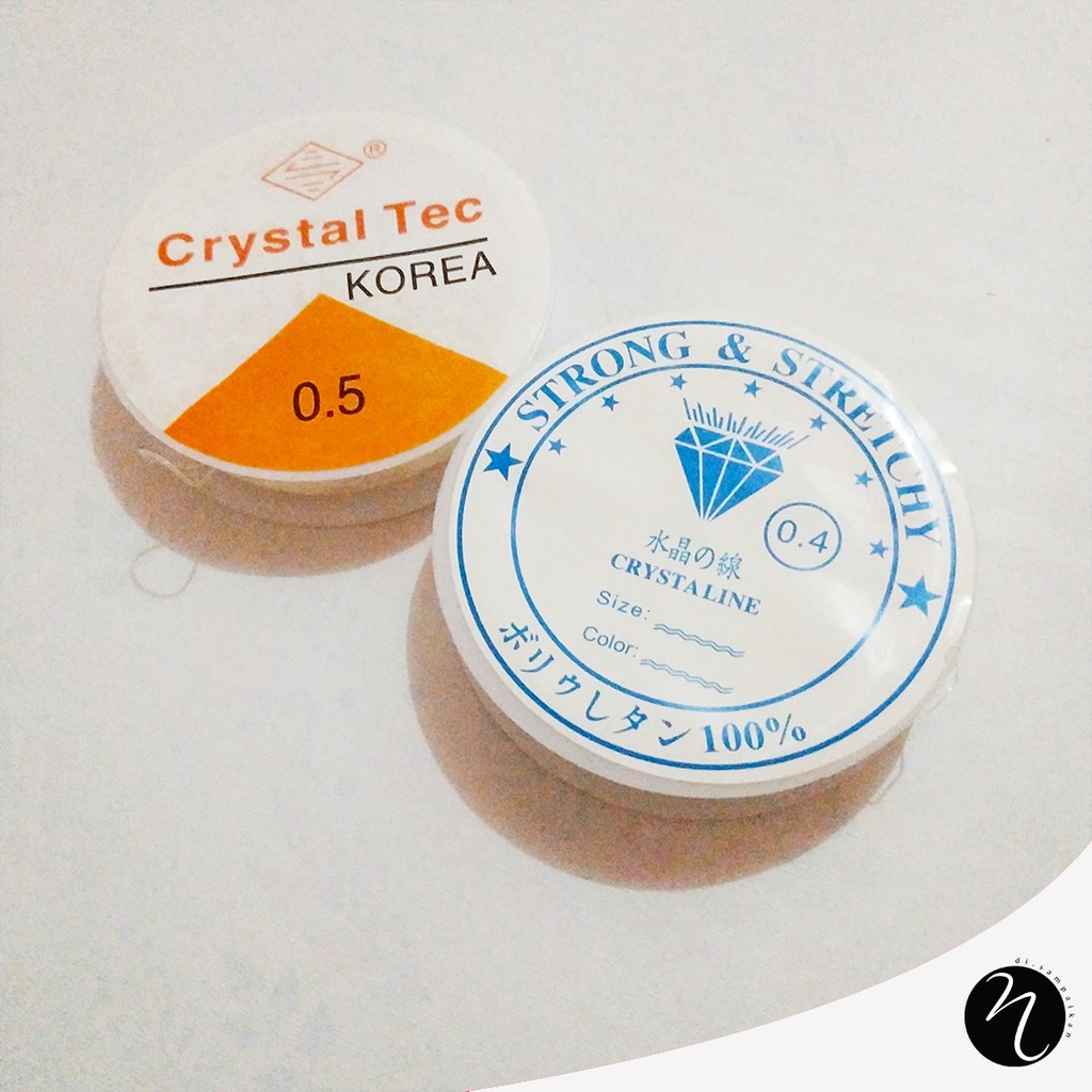 Jual Senar / Tali / Benang Elastis untuk gelang kalung 0.4 / 0.5 / 0.6 ...