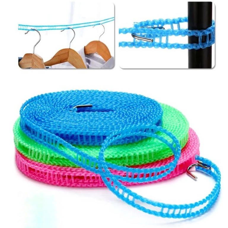 Jual Tali Jemuran 5 Meter - Tali Jemur Portable Pakaian Baju Kuat ...