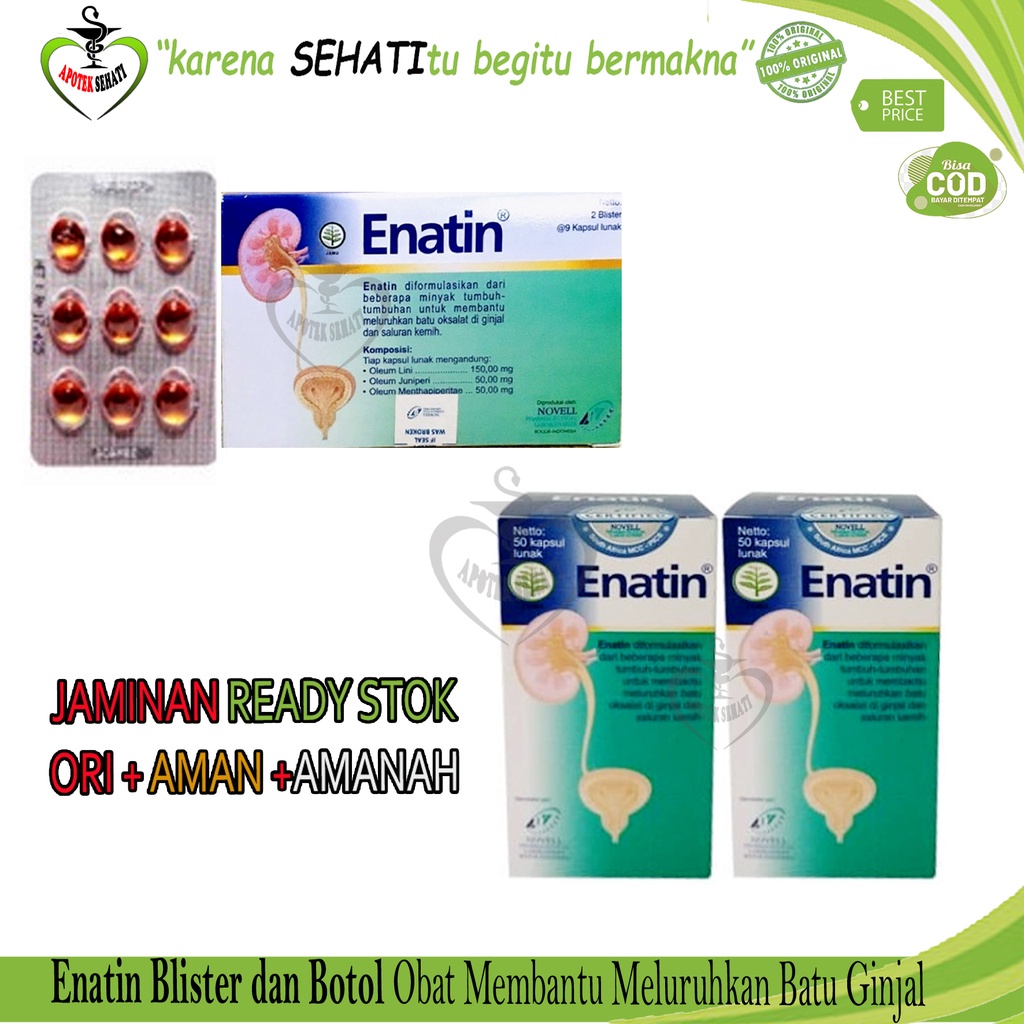 Jual Enatin Suplemen Herbal Untuk Membantu Meluruhkan Batu Ginjal ...