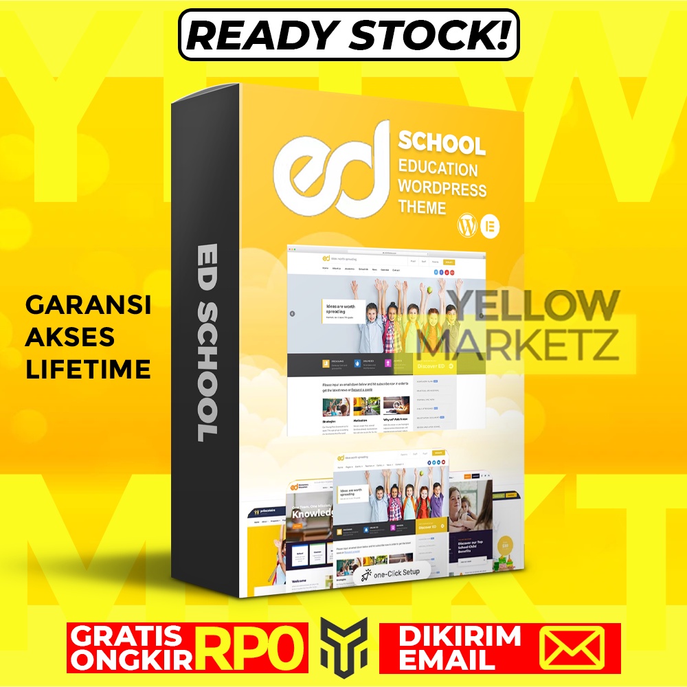 Jual ED SCHOOL Tema Edukasi WordPress Premium Lifetime | Shopee Indonesia