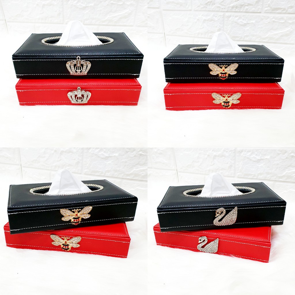 Jual TEMPAT TISSUE/TISU DAD BAHAN KULIT PREMIUM CROWN GC SWANN | Shopee ...