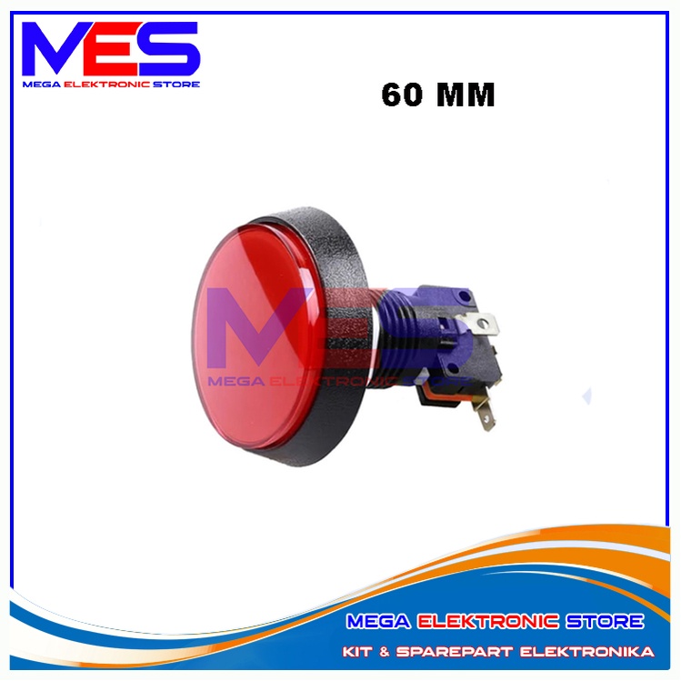 Jual Tombol Dingdong Arcade 60 mm Push Button 60 mm Red ( Sedang ...