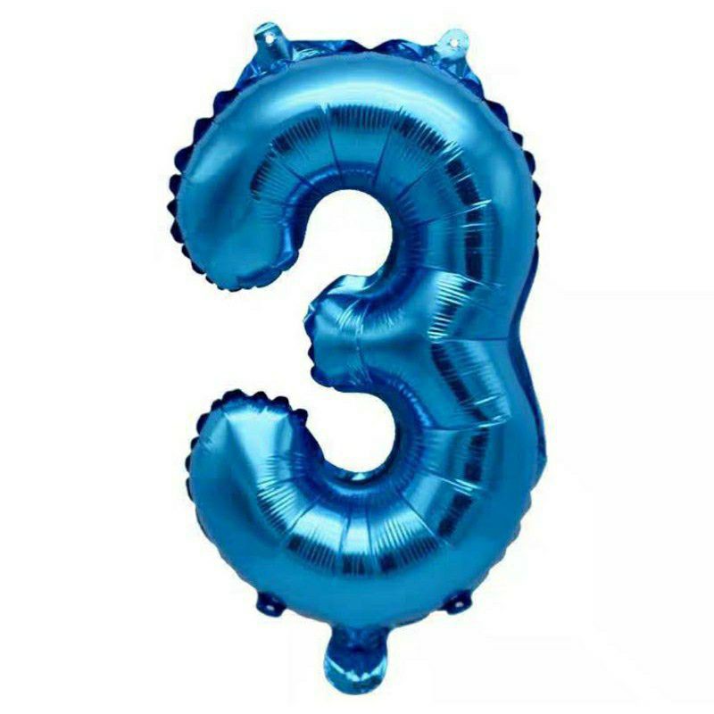 Jual BALON ANGKA BIRU TOSCA POLOS 40CM / BALON FOIL ANGKA 40CM | Shopee ...