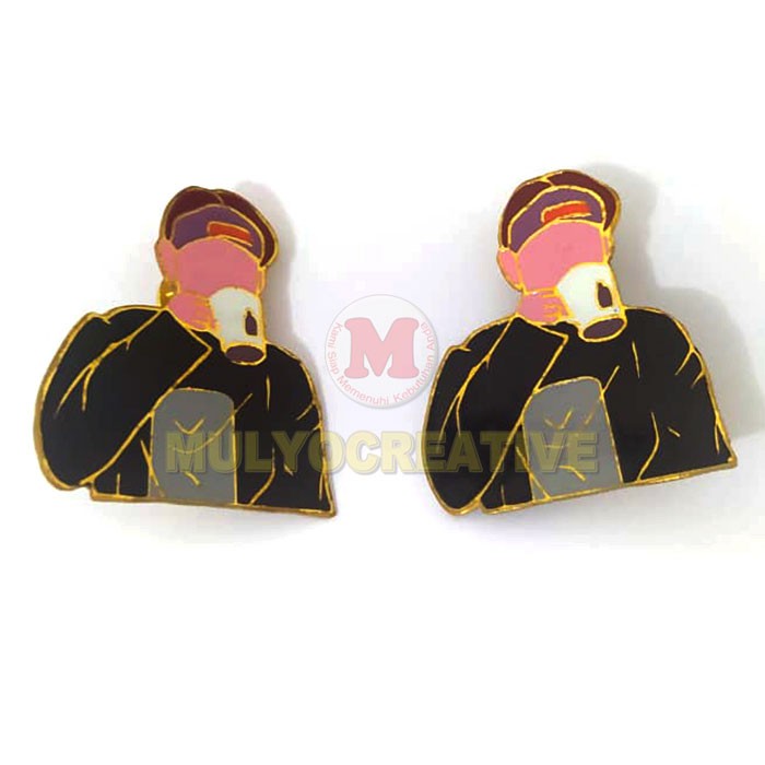 Jual Enamel Pin Custom Tempah Dan Order Sesuai Desain Yang Dikehendaki ...