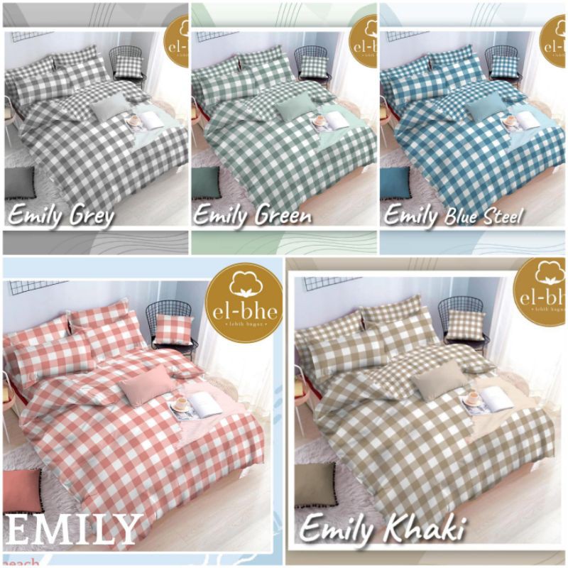 Jual BEDCOVER set LENGKAP motif EMILY | Ready semua ukuran | sprei ...