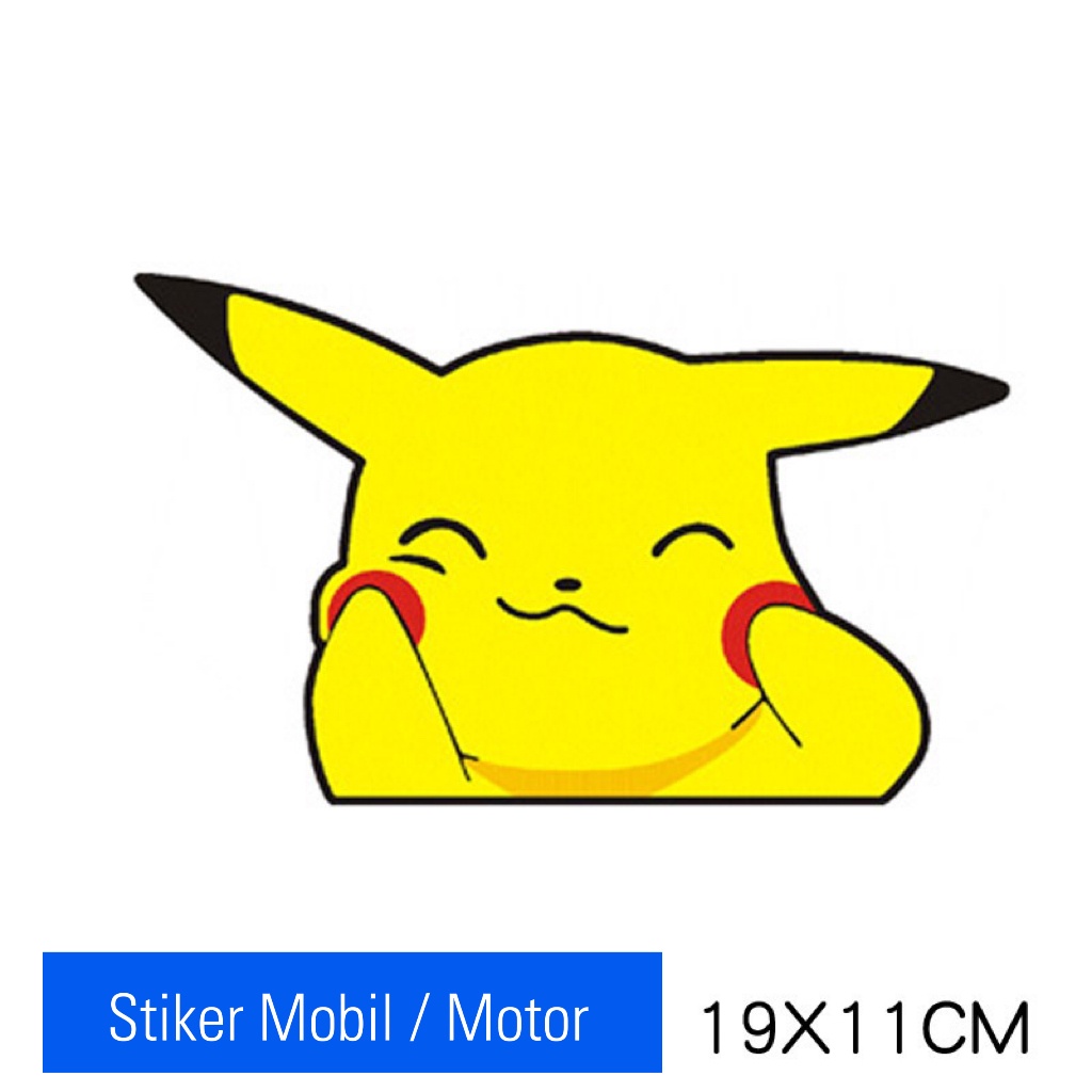 Jual Stiker Mobil / Motor Pokemon Pikachu - Stiker Mobil Keren | Shopee ...