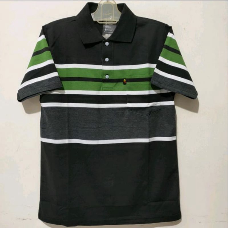 Jual Kaos kerah salur lengan pendek pria motif balok/kaos harian bapak ... Jual Kaos kerah salur lengan pendek pria motif balok/kaos harian bapak ...