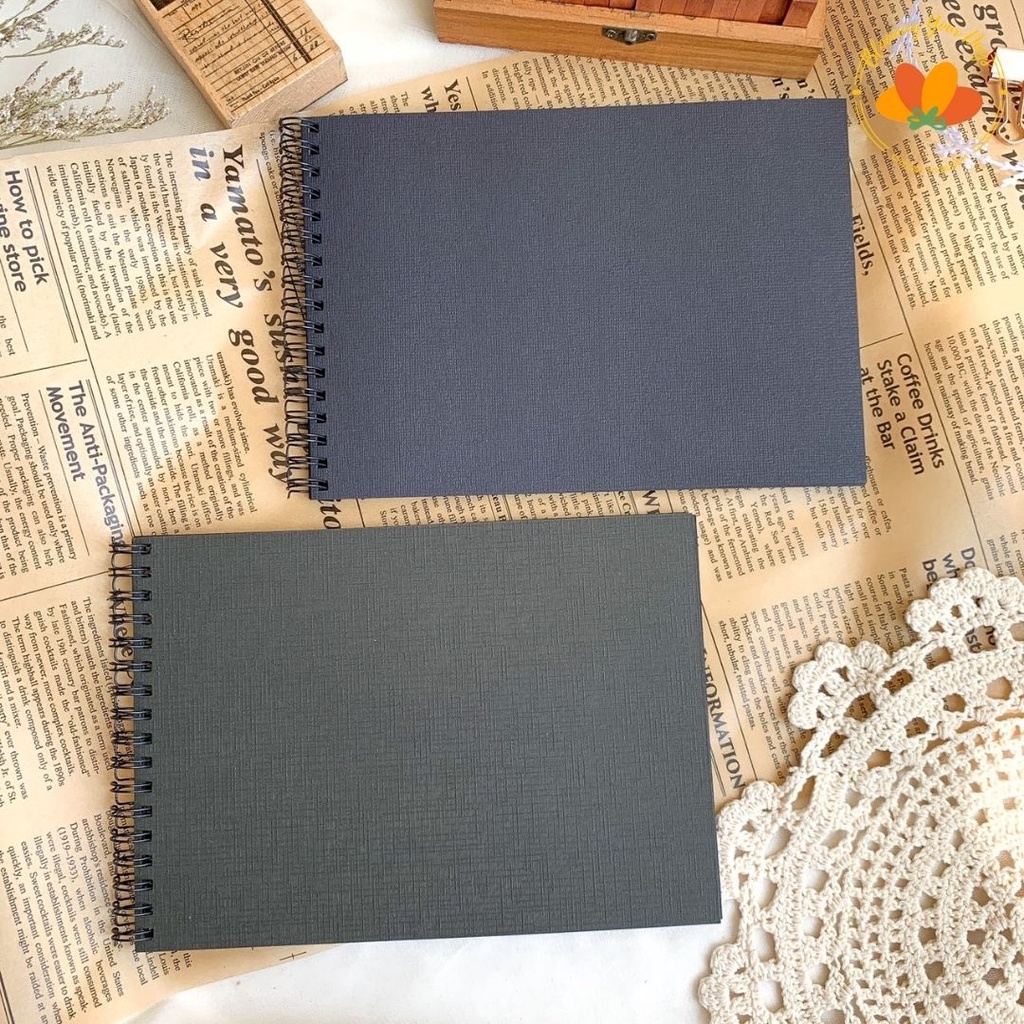 Jual Bloomingyourdays Scrapbook album vintage hitam putih notebook buku ...