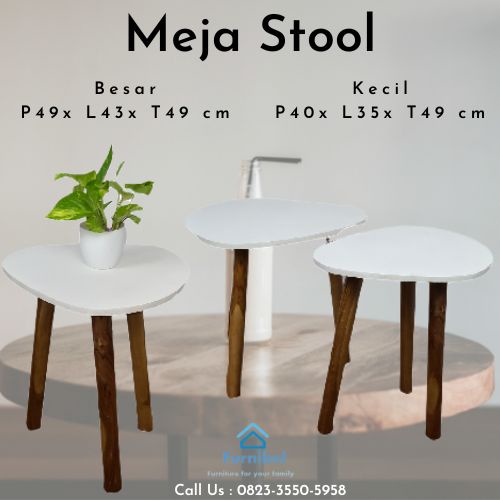 Jual Meja Kayu Stool | Shopee Indonesia
