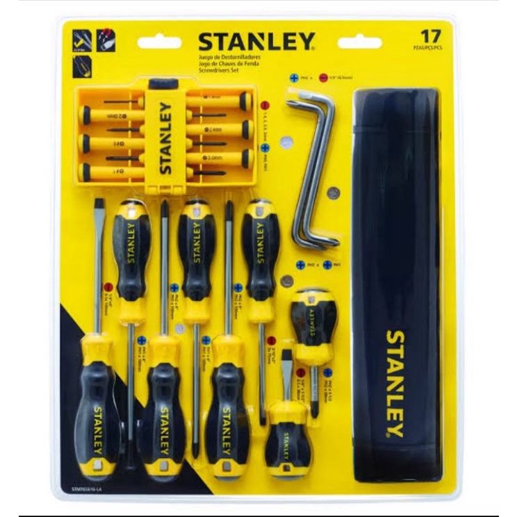 Jual Obeng Set STMT65616-LA Stanley 17PCS C grip screwdriver set ...