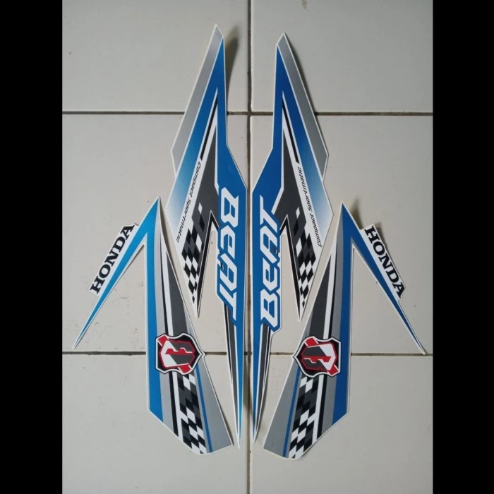 Jual stiker striping honda beat cbs 2018 putih | Shopee Indonesia