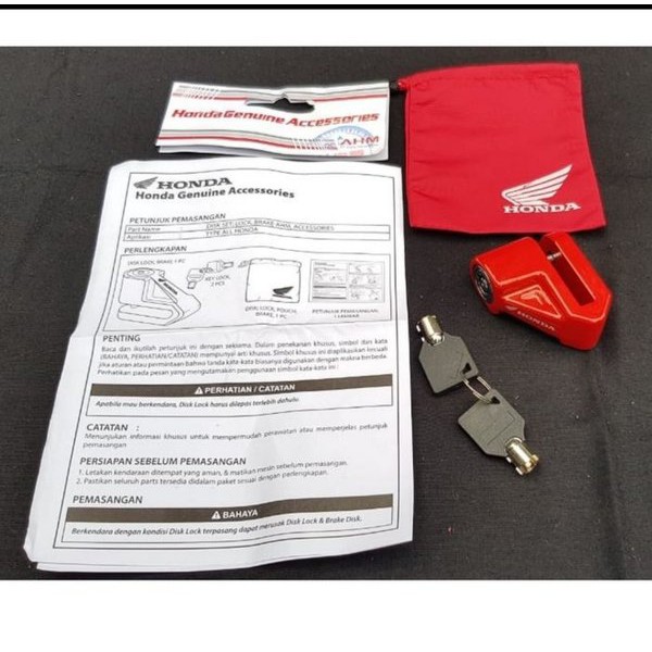 Jual Kunci Gembok Cakram Dislock Motor HONDA Original | Shopee Indonesia