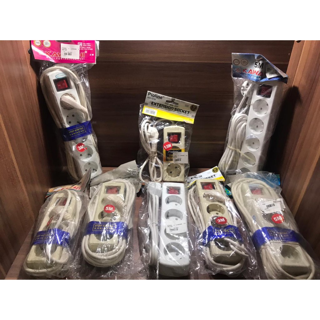 Jual Terminal Colokan listrik + kabel Kuningan Tembaga ASLI 3 Lubang ...