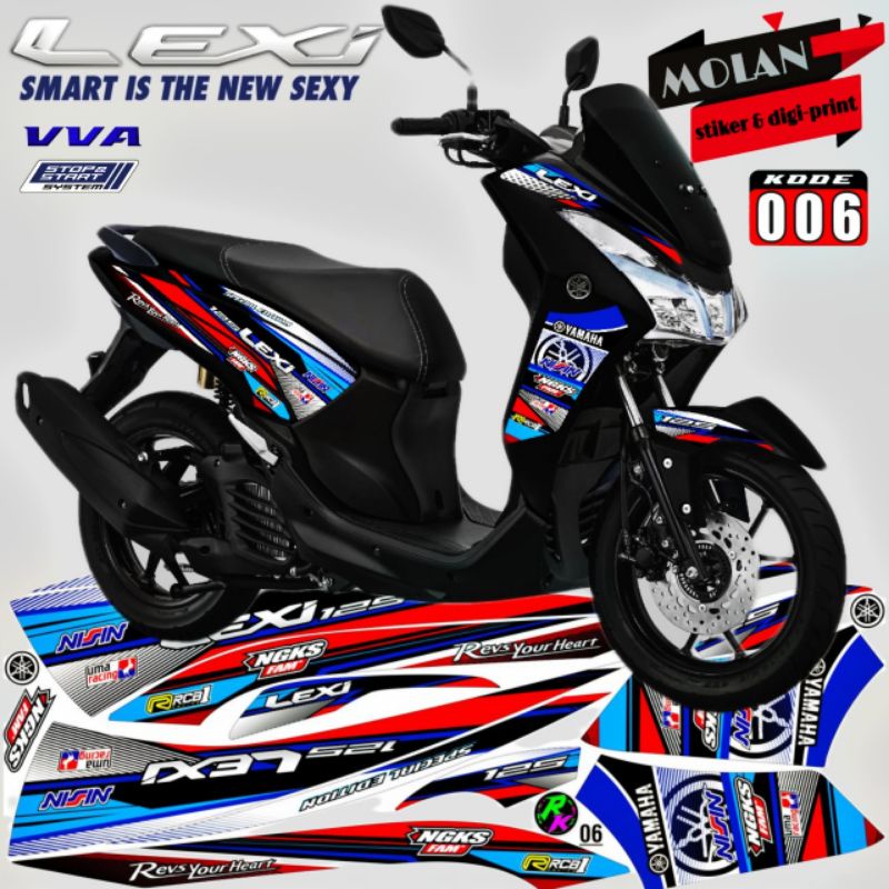 Jual Decal Sticker Striping Variasi Yamaha LEXI 125 | Decal Lexi ...