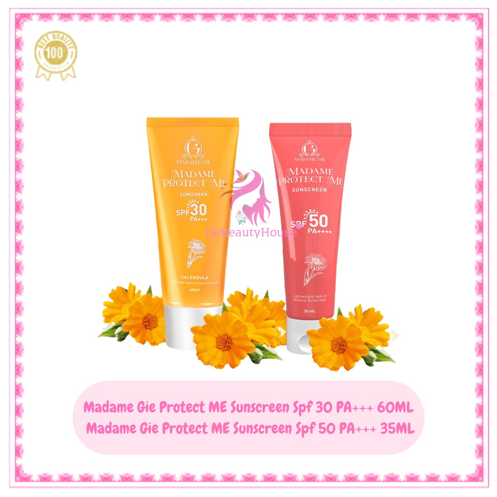Jual BPOM | Madame Gie Madame Protect Me Sunscreen SPF 30 PA +++ 60ml | SPF 50 PA +++ 35ml ...