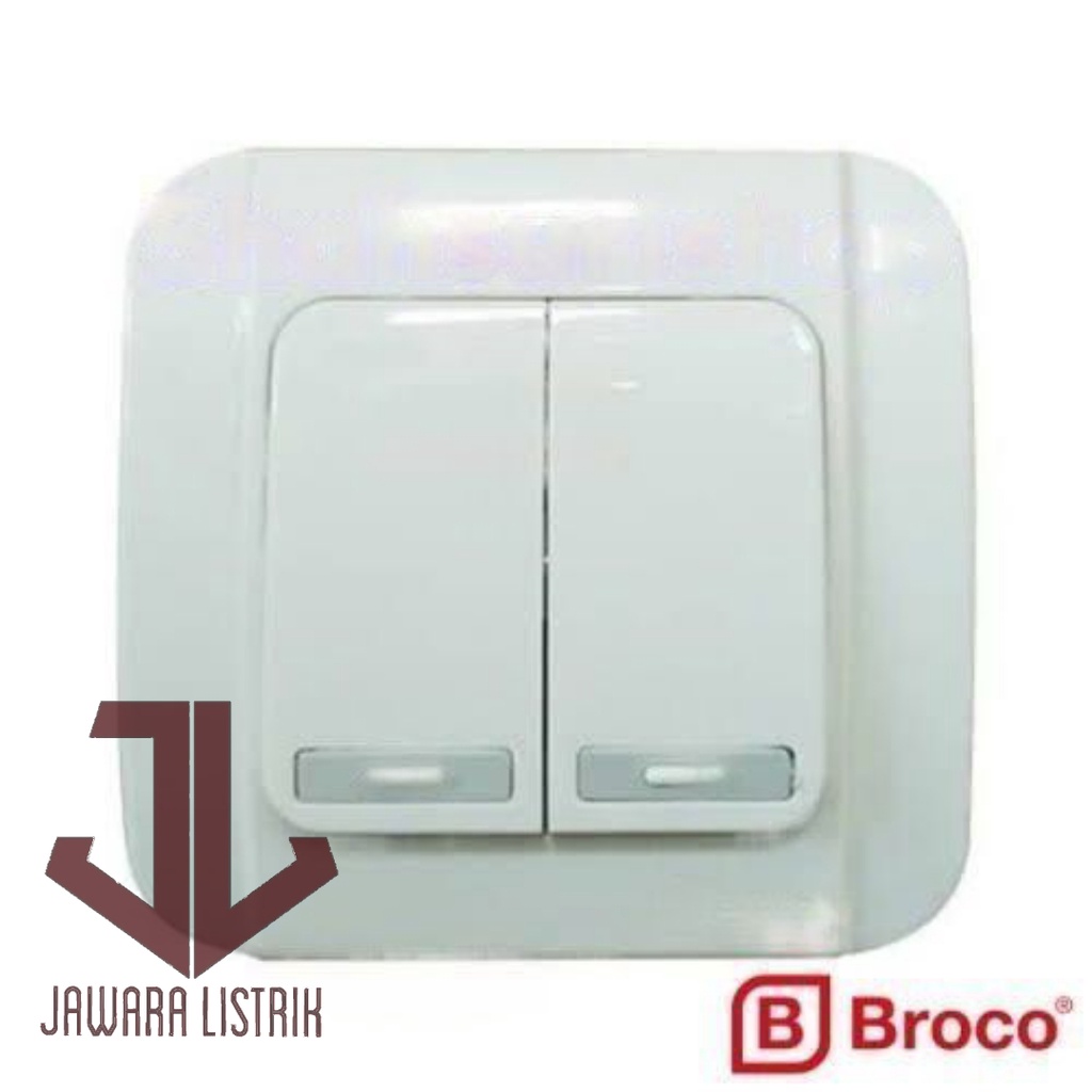 Jual SAKLAR SERI DOUBLE BROCO GALLEO INBOW G162-55S PUTIH | Shopee ...