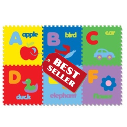 Jual Matras Puzzle Evamat / Karpet / Alat Lantai - Huruf Abjad Gambar ...