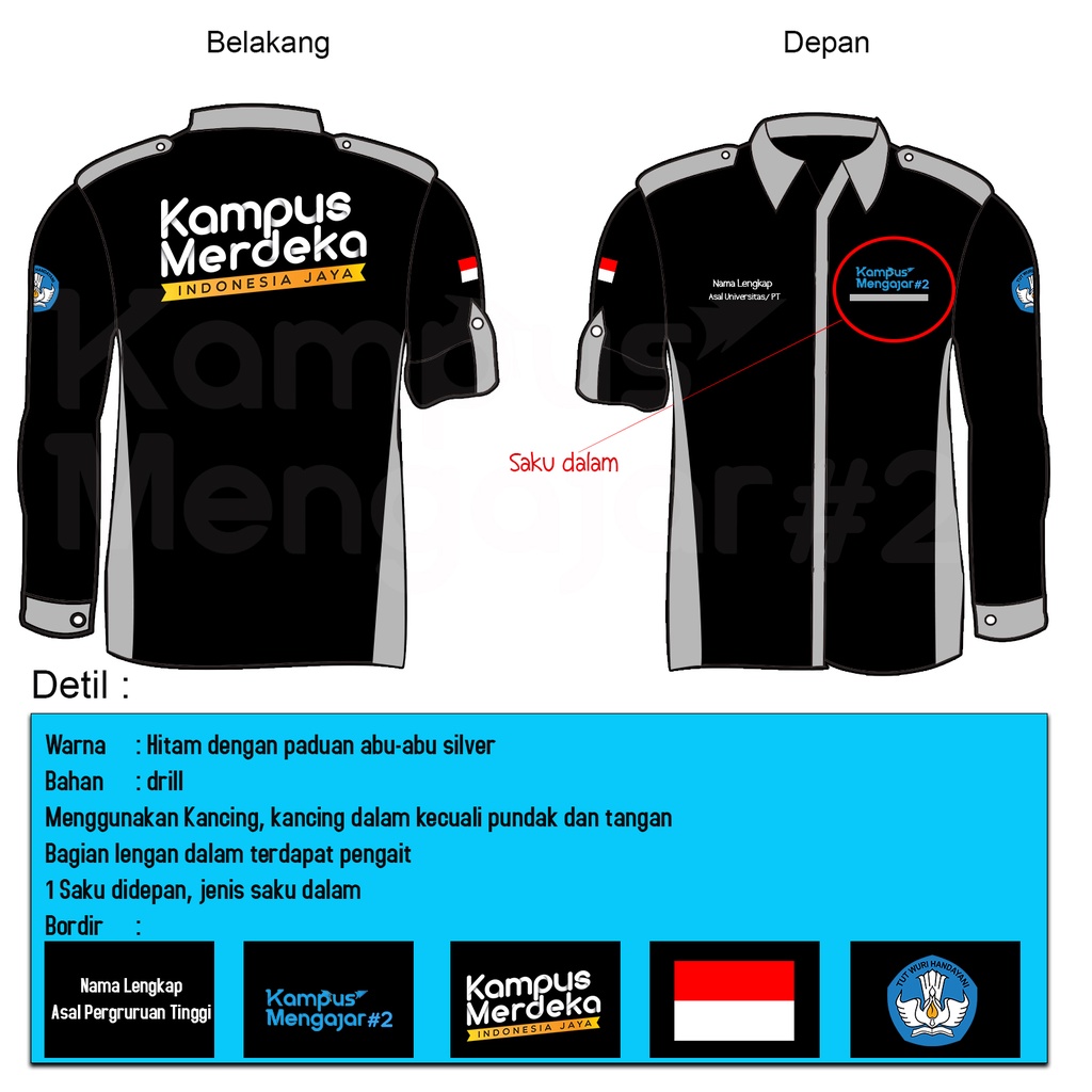 Jual PO PDH Kampus Mengajar Angkatan (khusus yg sudah pesan) | Shopee Indonesia