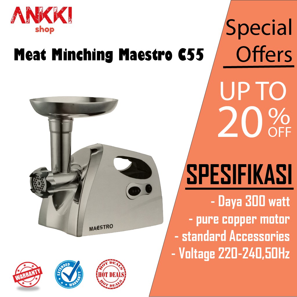 Jual Mesin Penggiling Daging Elekrik C 55 / Meat Minching Machine ...