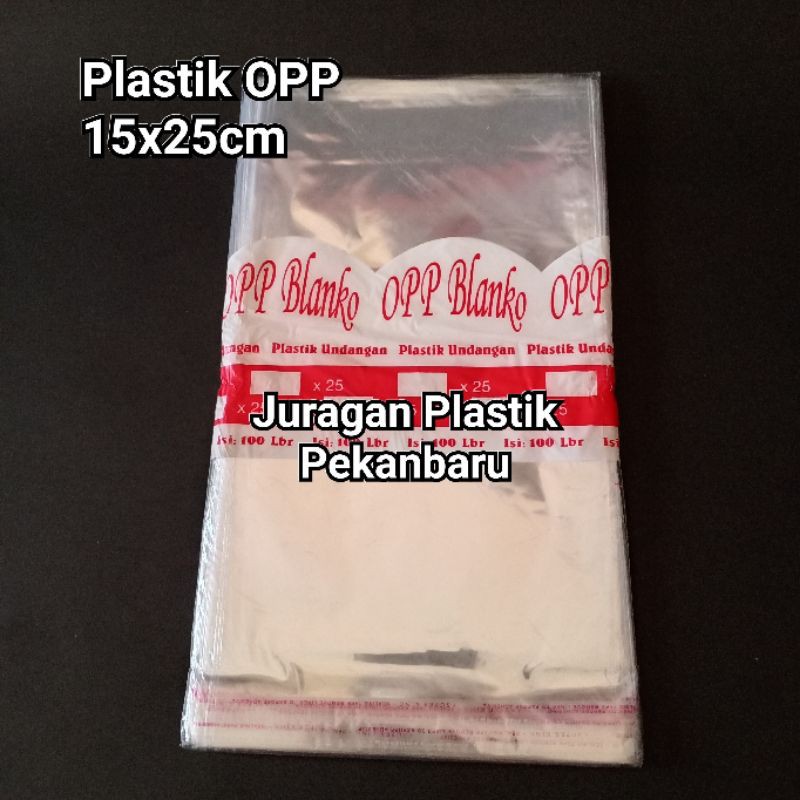 Jual Plastik OPP LEM 15x25 cm isi 100 Lembar | Kemasan Plastik Seal ...