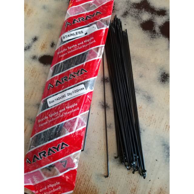 Jual Jari jari sepeda ukuran 26 x 1.75 stainless / spoke jari sepeda ...