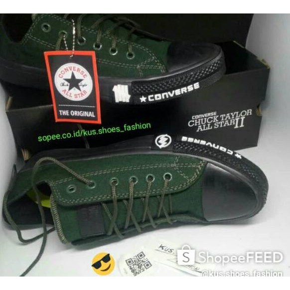 Jual PAP Flash Sale Converse Hijau Army/sepatu unik. Limited edition ...