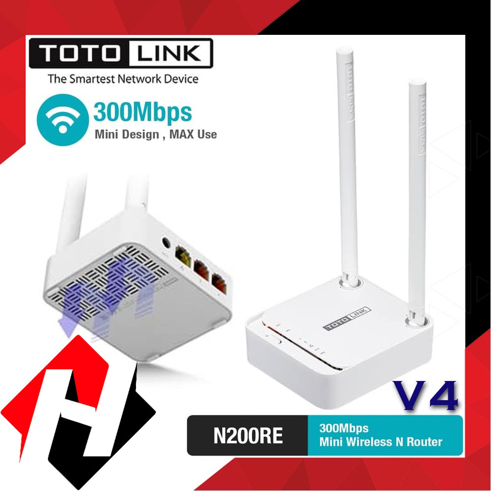 Jual Totolink N200RE V4 300Mbps Mini Wireless Router Totolink N200 RE - Bergaransi | Shopee ...