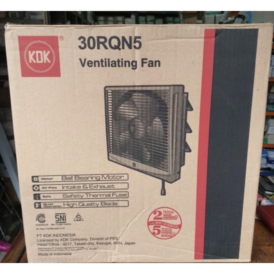 Jual KDK Exhaust Fan Tembok Dinding / Hexos 12" 30RQN5 30 RQN | Shopee ...