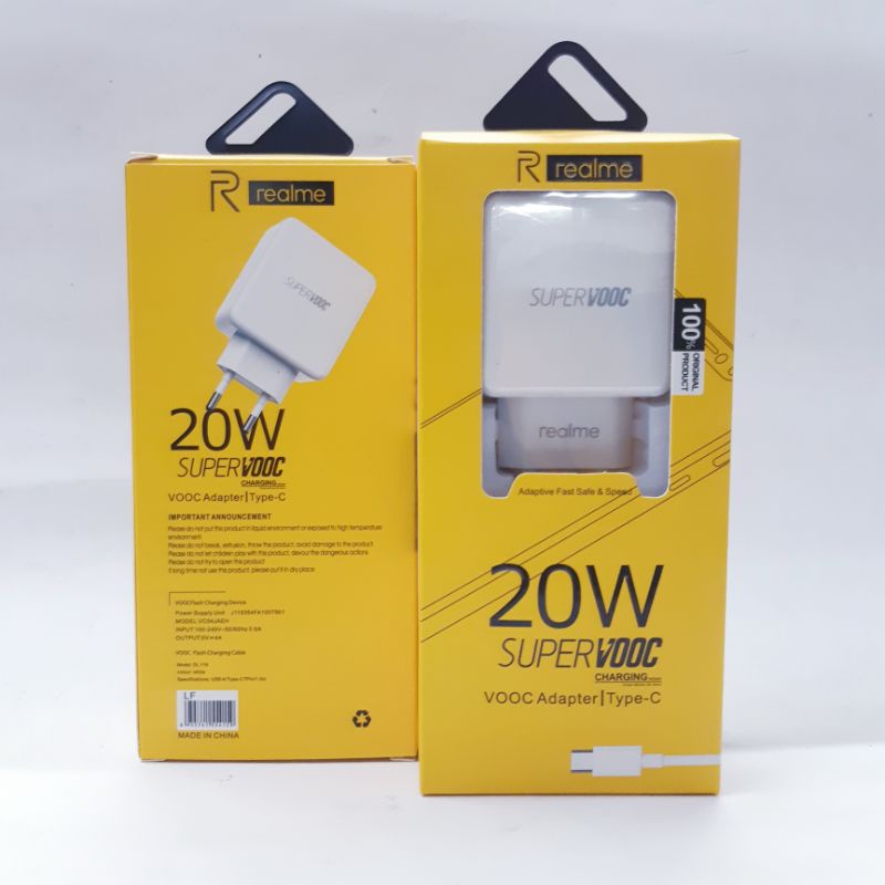Jual Charger Realme Flash Charging 10W 20W Original VOOC Fast Charging ...