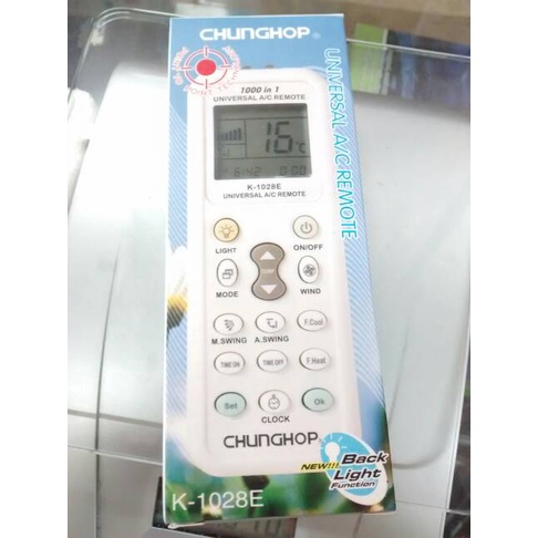 Jual Universal AC AC Remote Control Chunghop K-1028E Terbatas | Shopee ...