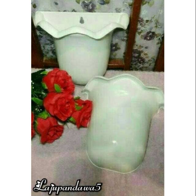 Jual Pot dinding/pot ombak/pot tembok/pot tanaman/pot hias/pot bunga ...