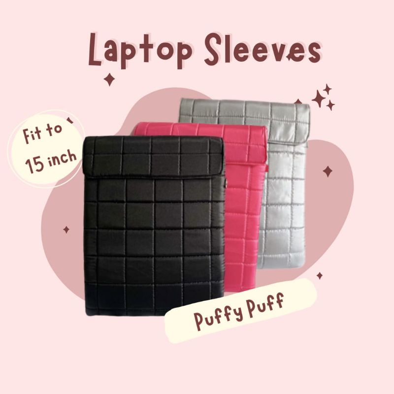 Jual Laptop Slevees Happy Puff by Wearing Basita (Tas laptop / Case ...