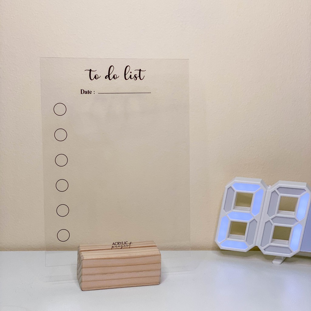 Jual Acrylic Planner TO DO LIST Akrilik (DESK EDITION) | Shopee Indonesia