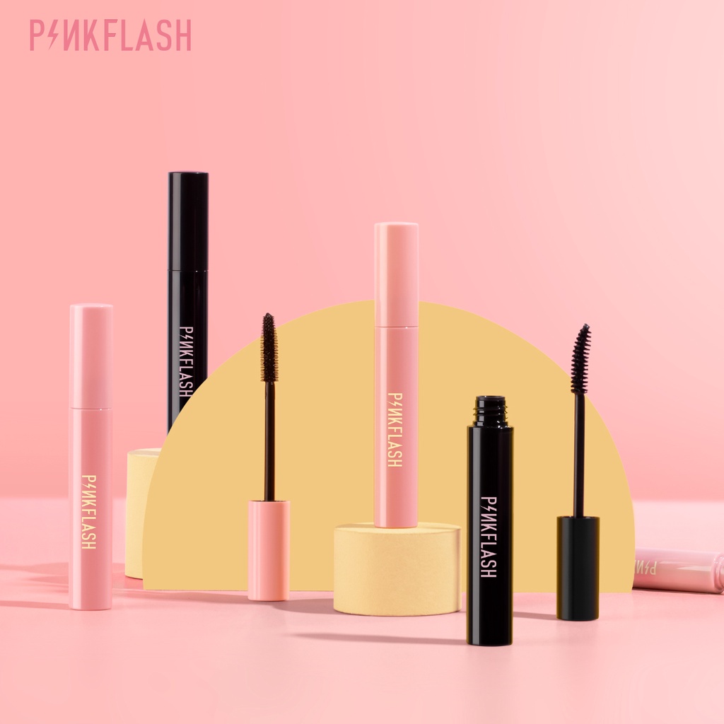 Jual PINKFLASH Oilproof Curl Mascara Day, Night, Lengthening - Pink ...