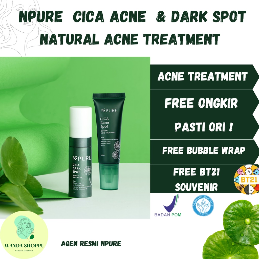 Jual NPURE Acne Fighter Bundle (Cica Acne Spot + Dark Spot) | Shopee ...