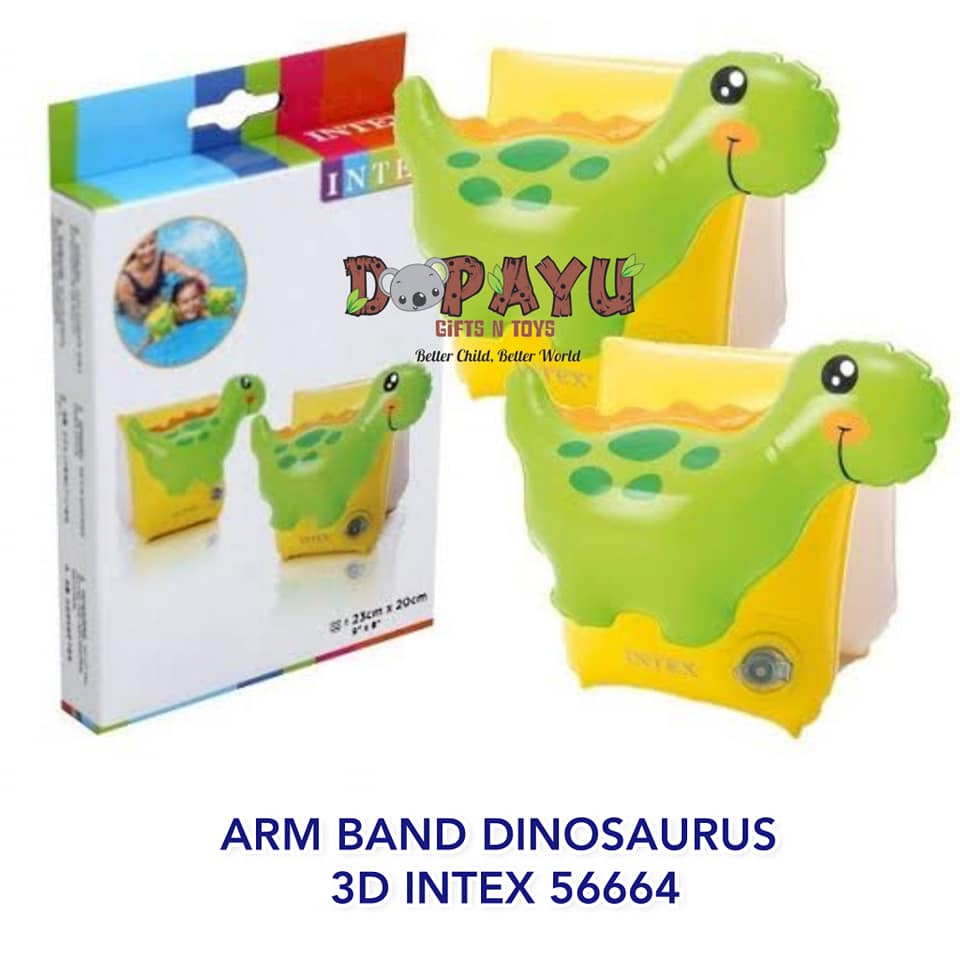 Jual PELAMPUNG TANGAN ANAK INTEX ARM BANDS DINOSAURUS 3D ITTX 56664 BAN RENANG | Shopee Indonesia