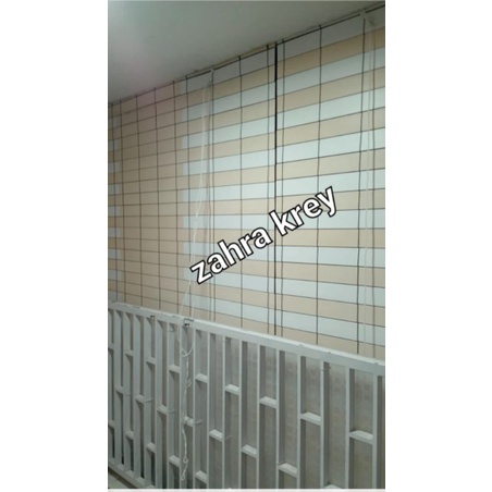 Jual krey tirai pvc motif outdoor | Shopee Indonesia